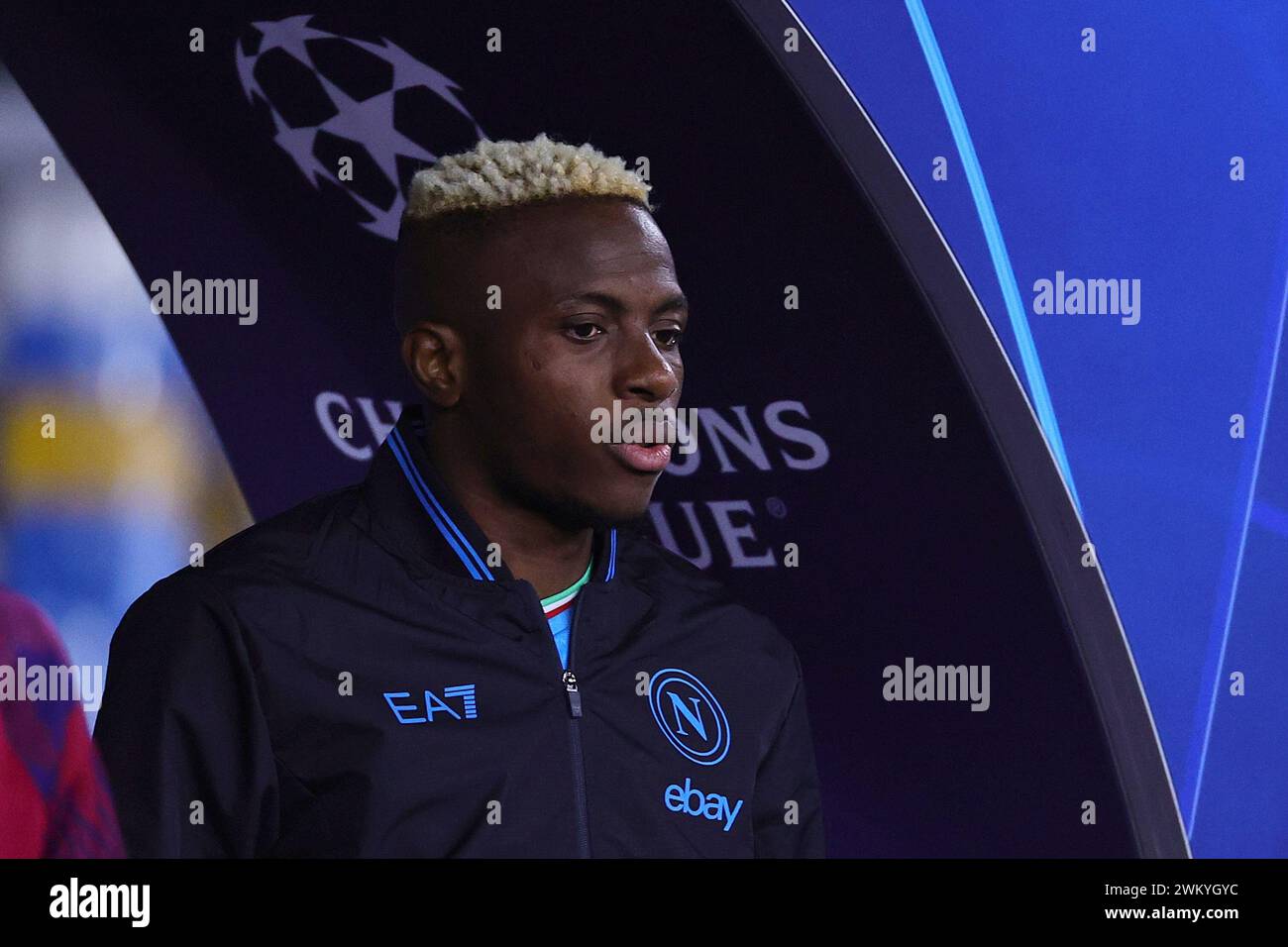 Victor Osimhen of SSC Napoli prior to the Champions League football ...