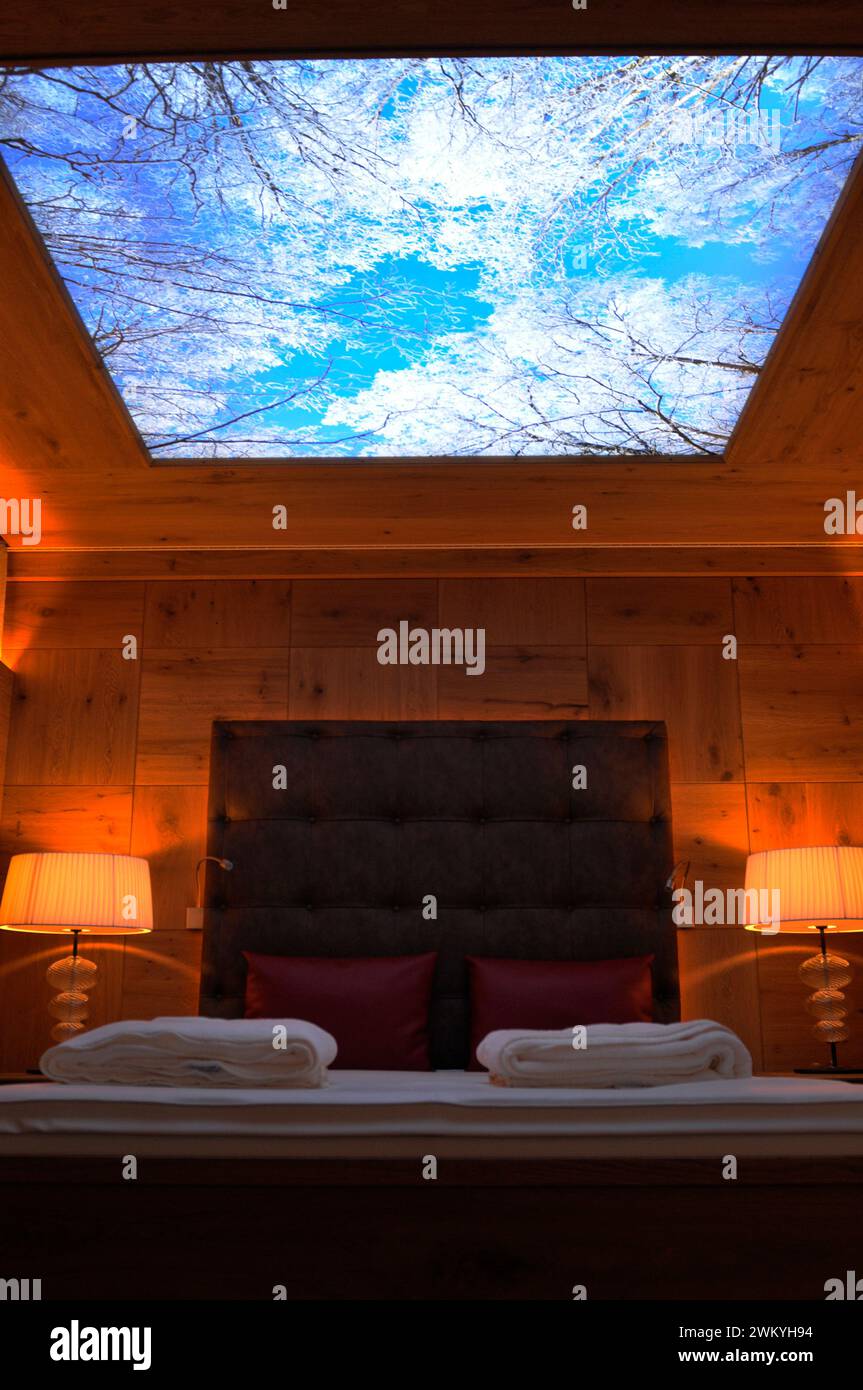 Die Inneneinrichtung des Aureus Spa Relax Room | Interior roof design ...