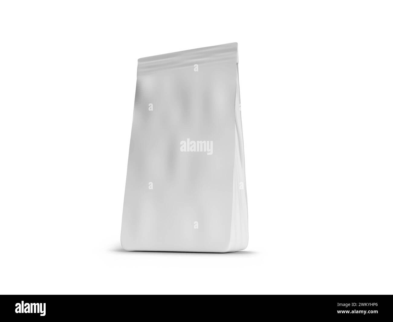 Pouch Bag Packaging Mockup 3D Illustration Mockup Scene on Isolated ...