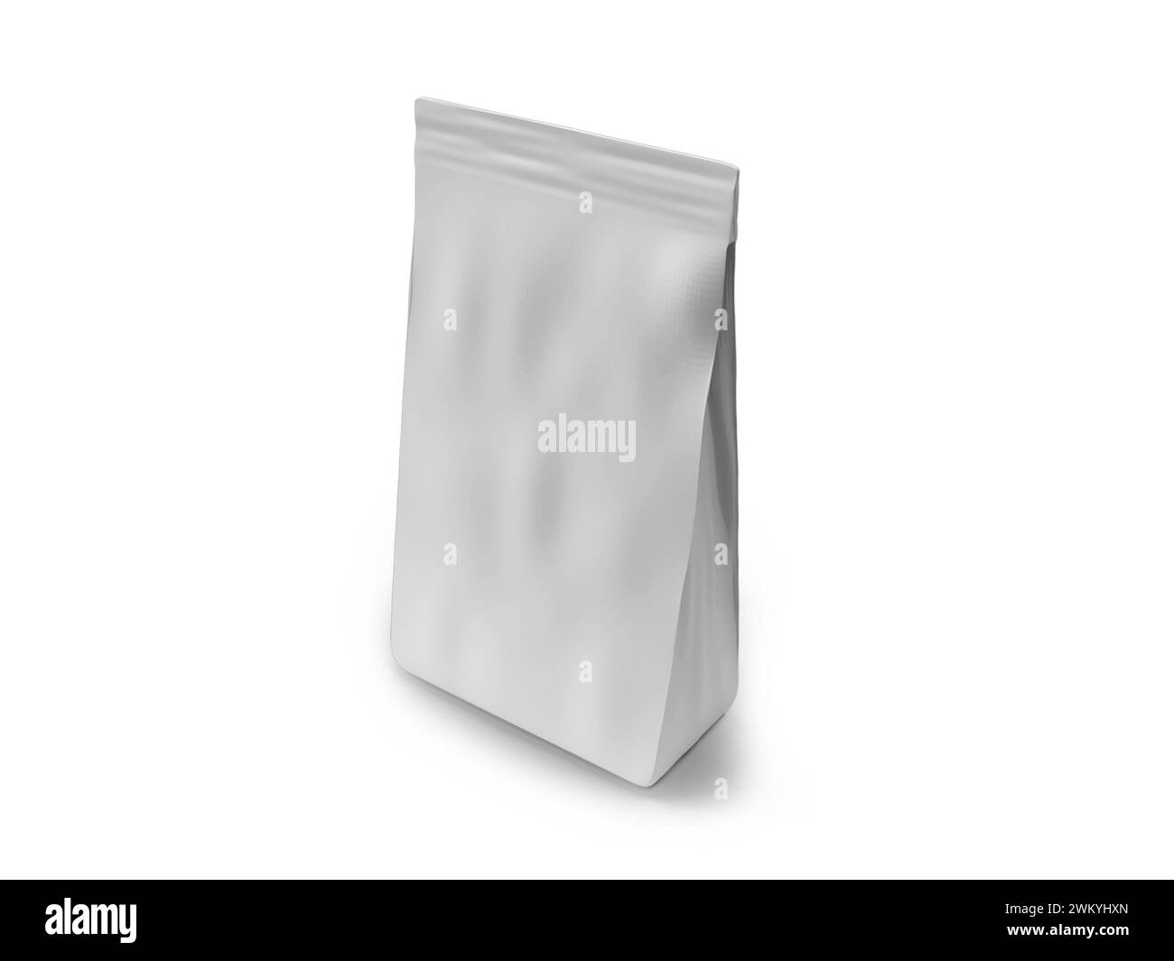 Pouch Bag Packaging Mockup 3D Illustration Mockup Scene on Isolated ...