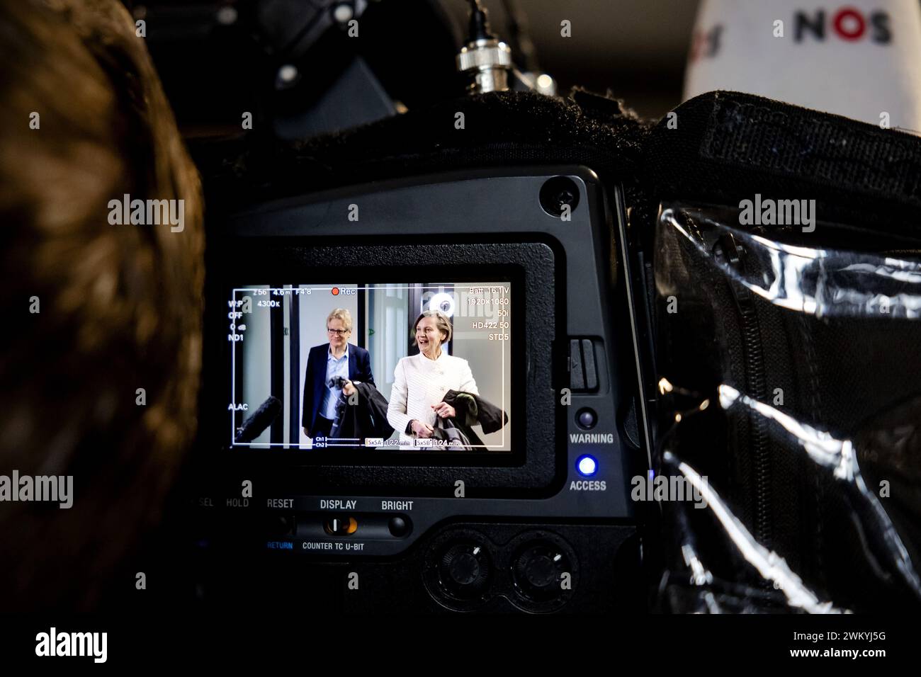 THE HAGUE - 23/02/2024, Henk te Velde (l), professor of national ...