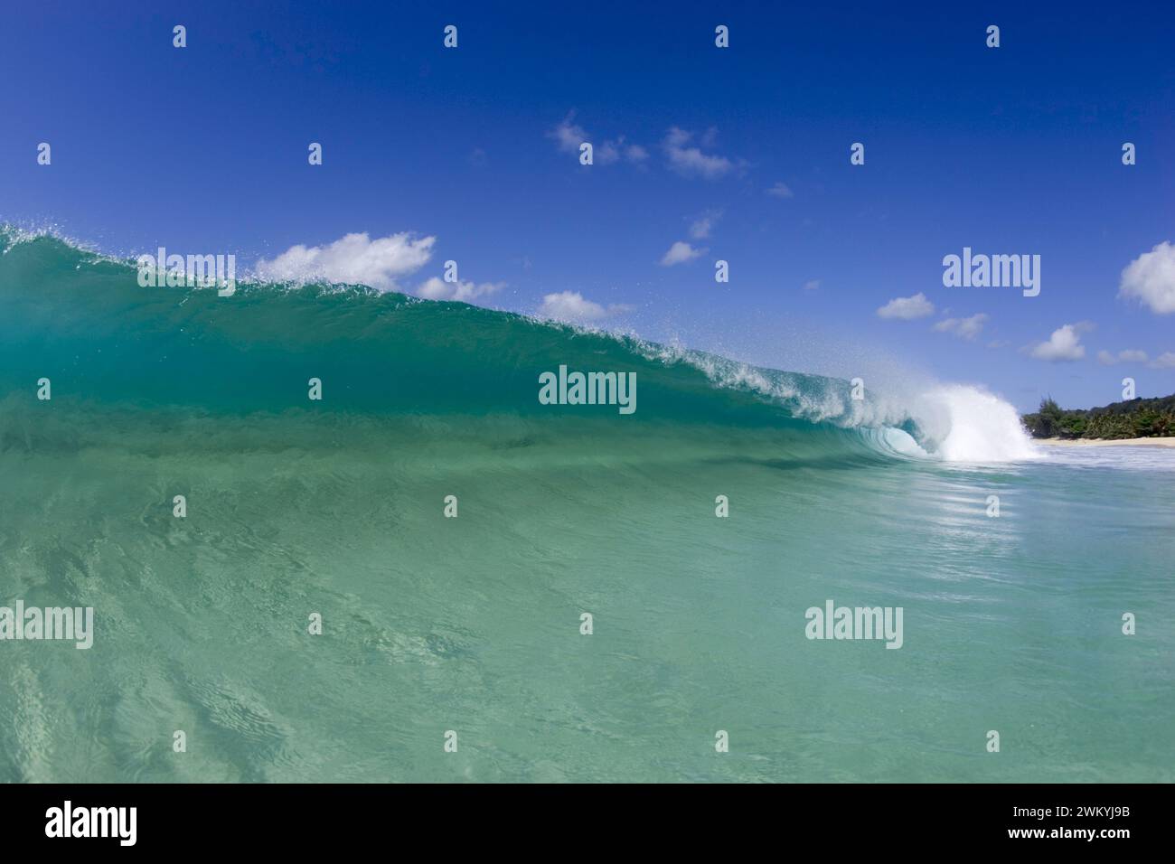 Low angle view of ocean waves Stock Photo - Alamy