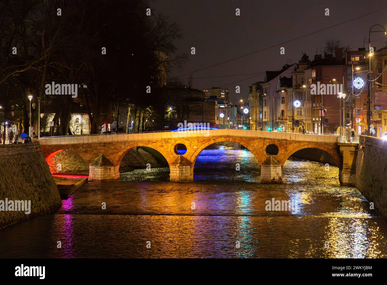 Sarajevo - Bosnia and Herzegovina - 10 FEB 2024: Latin Bridge is an ...