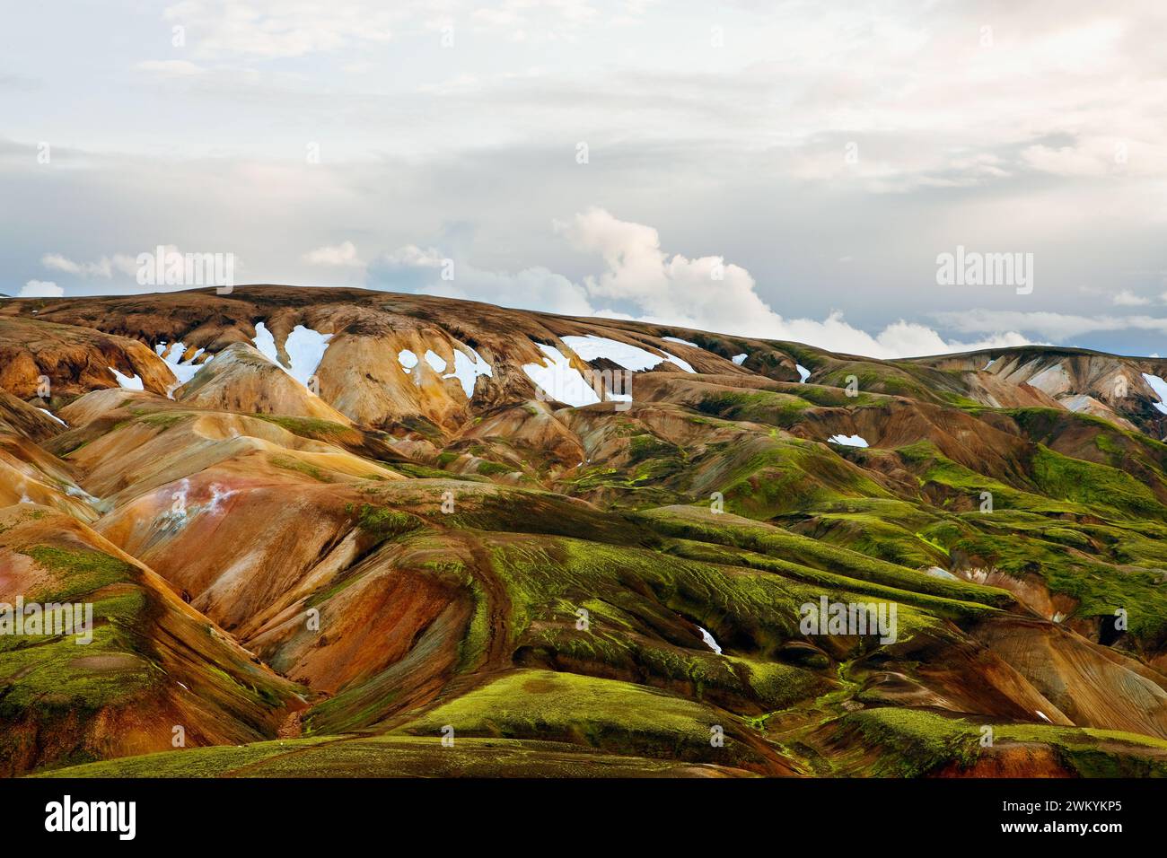 Multi colored mountains i Landmannalaugar area, Iceland Stock Photo - Alamy