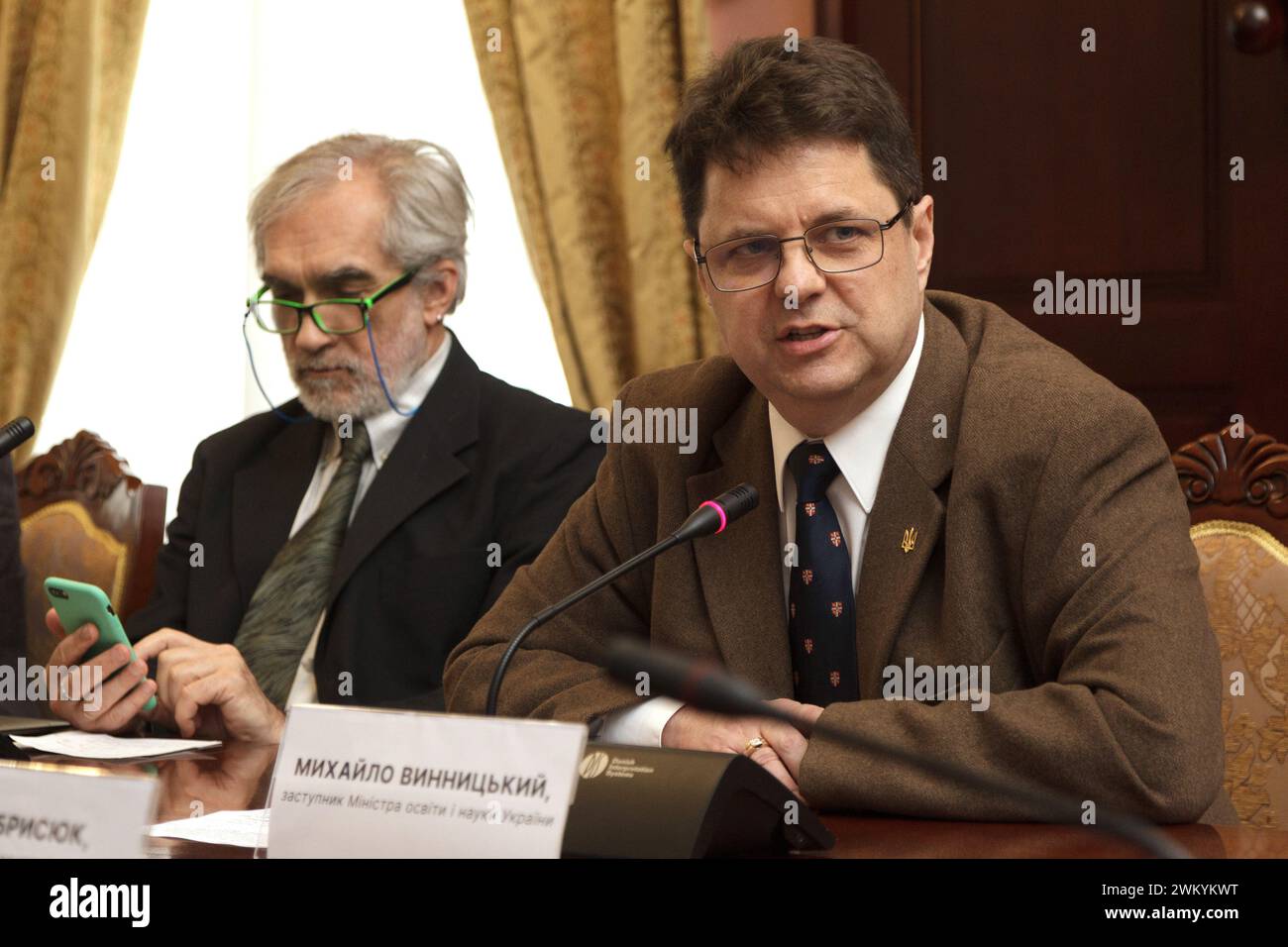 Non Exclusive: KYIV, UKRAINE - FEBRUARY 21, 2024 - Ukrainian historian ...