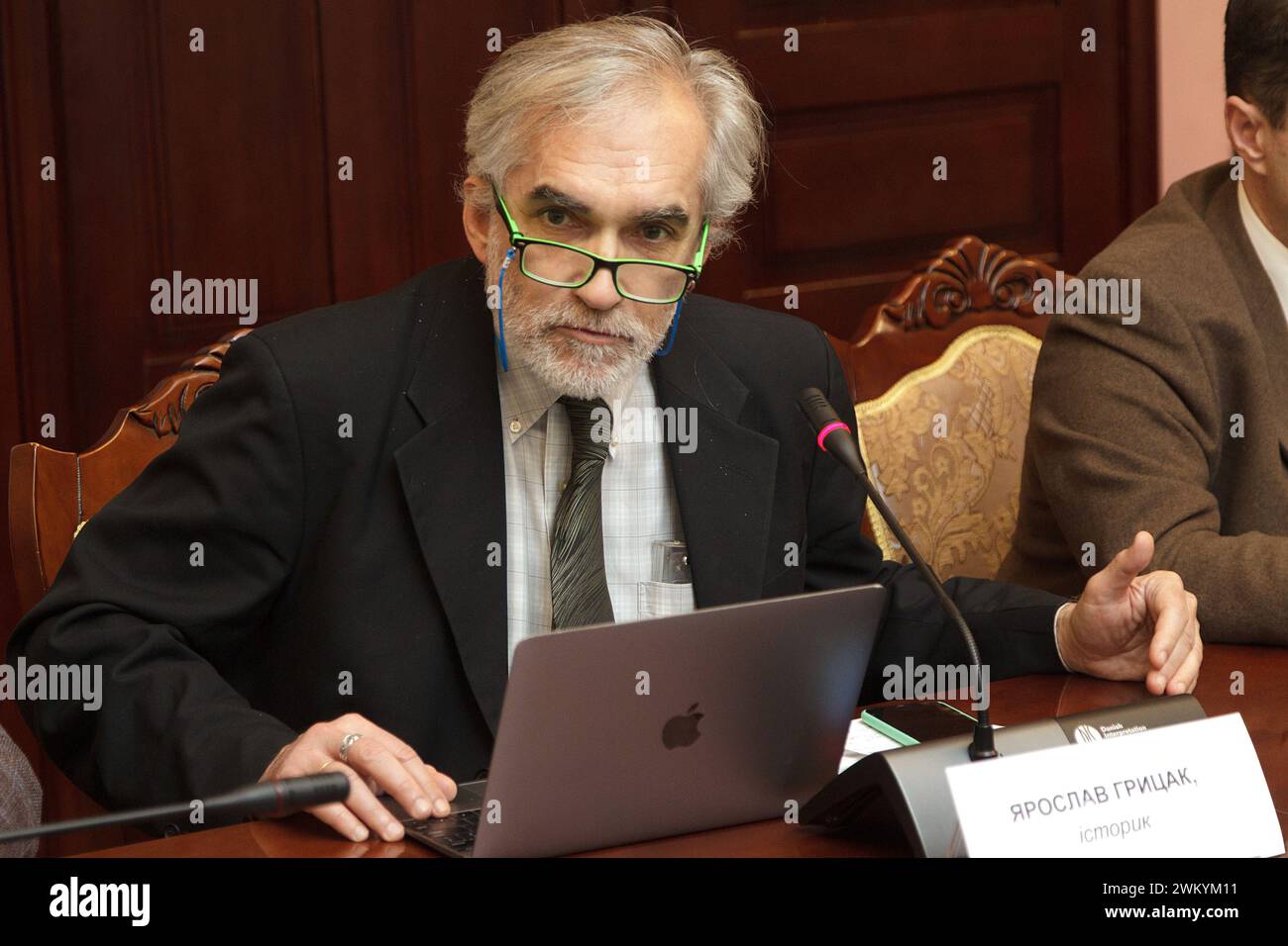 Non Exclusive: KYIV, UKRAINE - FEBRUARY 21, 2024 - Ukrainian historian ...