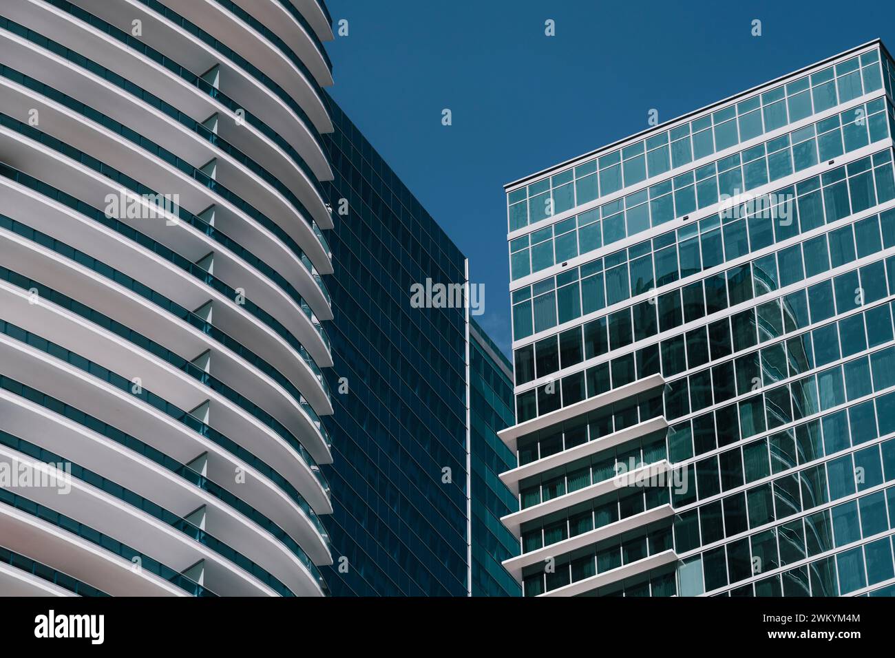 modern office building with sky Brickell miami Stock Photo - Alamy