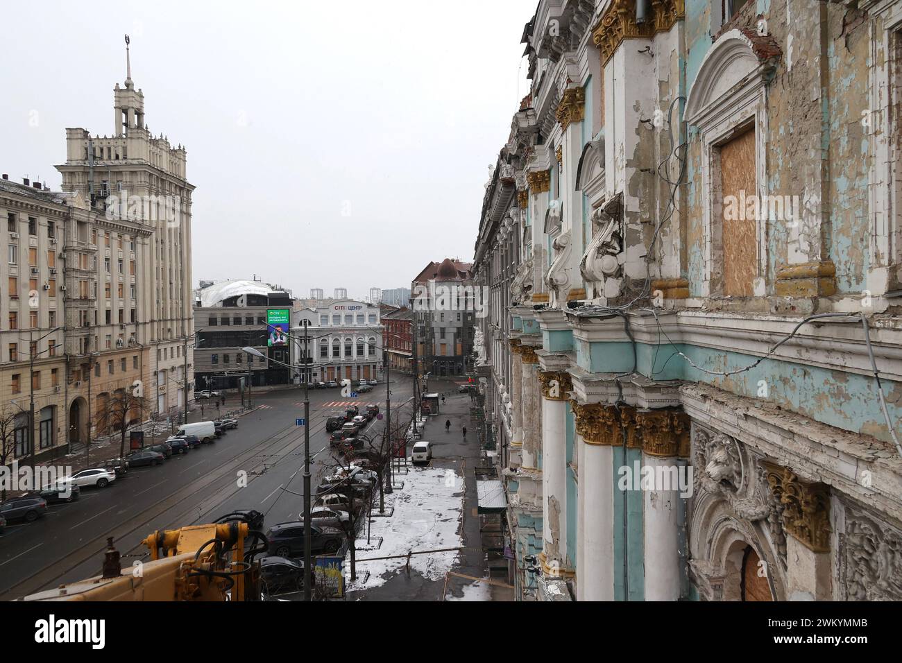 Non Exclusive: KHARKIV, UKRAINE - FEBRUARY 21, 2024 - A nineteenth ...