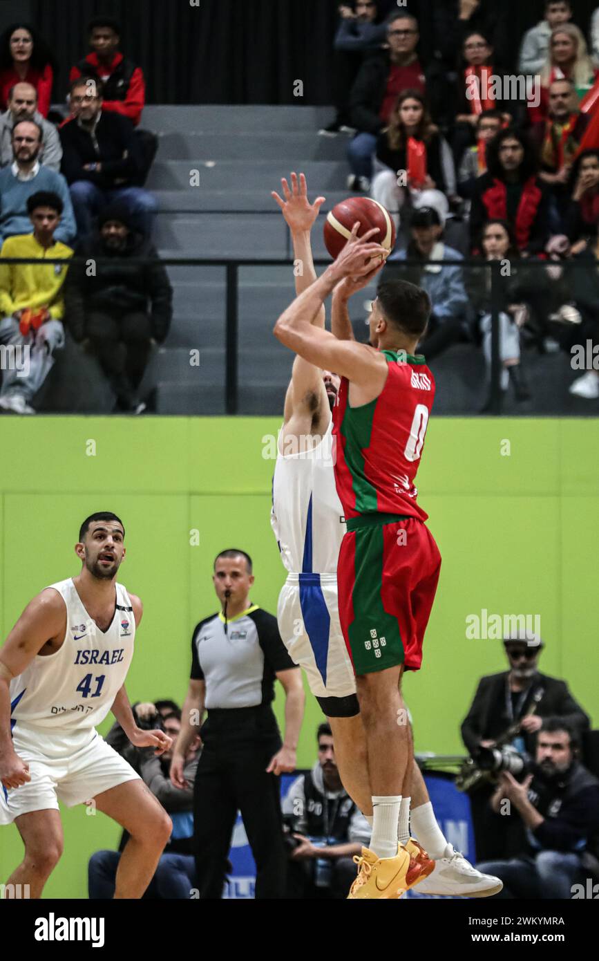 Lisbon, Portugal. 22nd Feb, 2024. Lisbon, 02/22/2024 - Today the Portuguese National Basketball ...