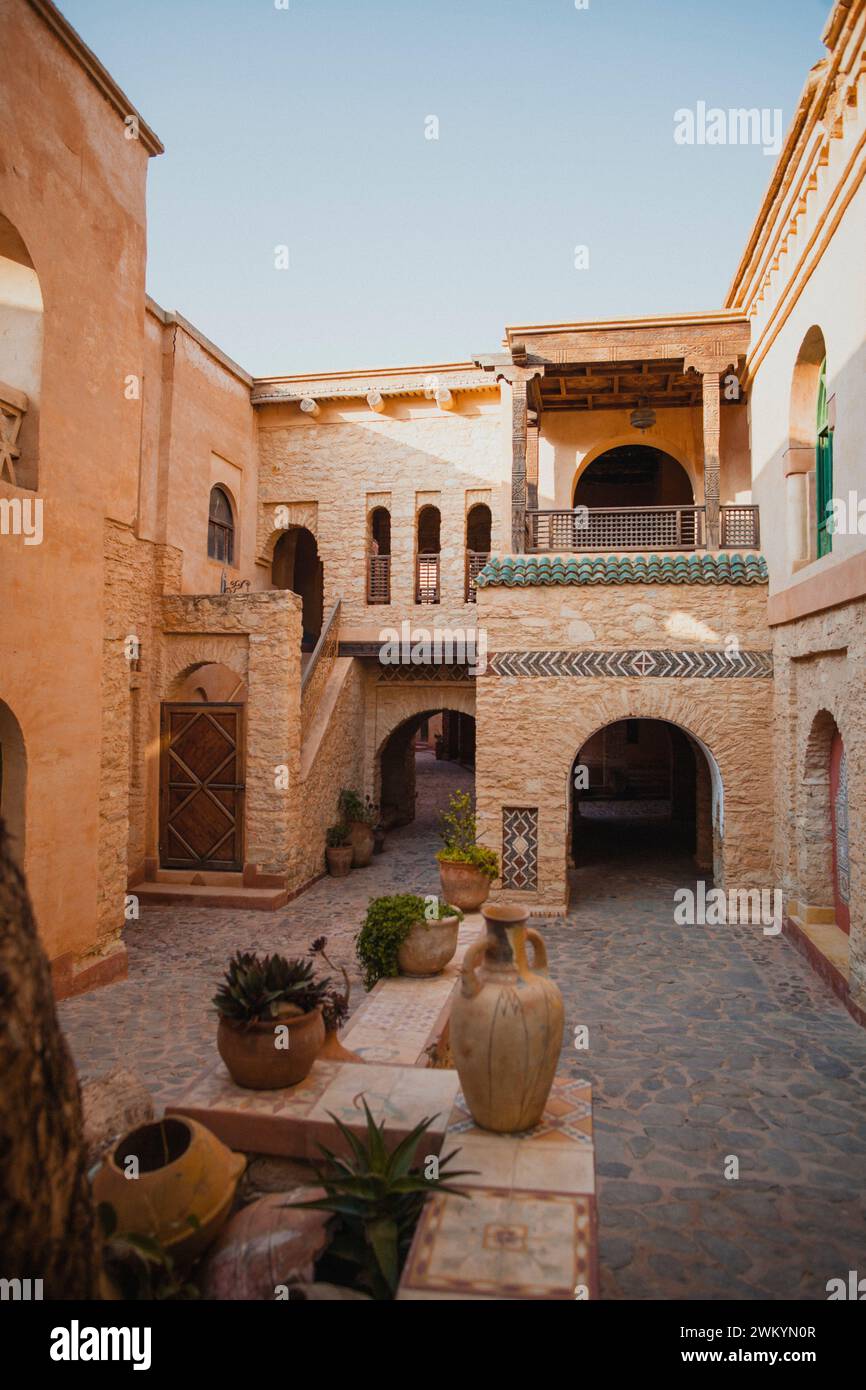 An ancient African city center in late afternoon light Stock Photo - Alamy