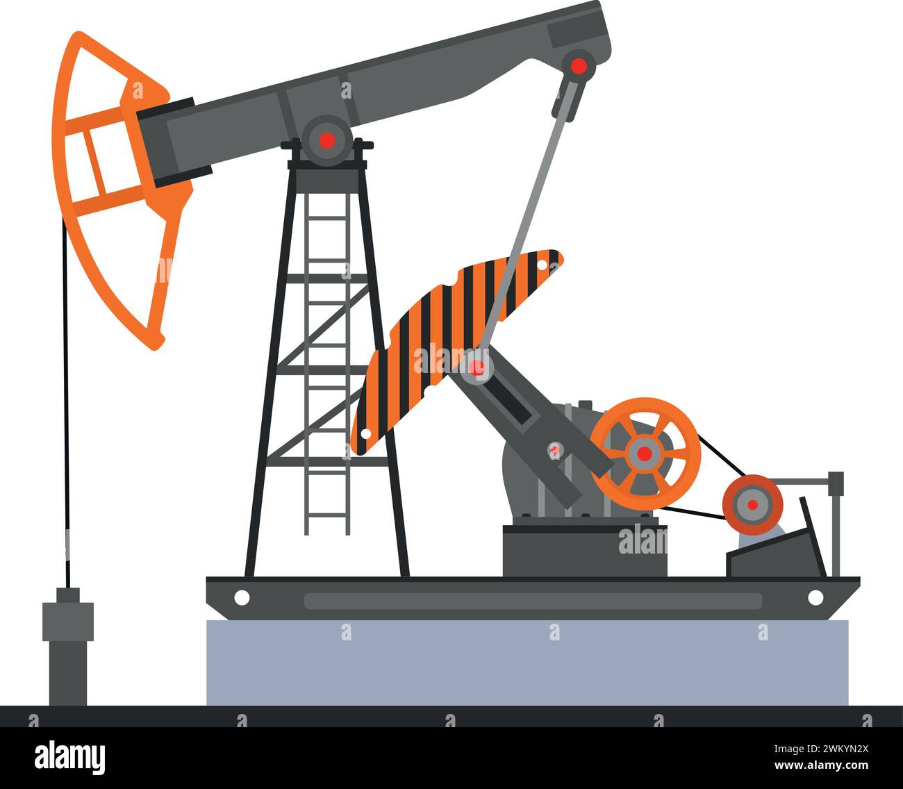 Oil Pump Icon. Vector illustration Stock Vector Image & Art - Alamy