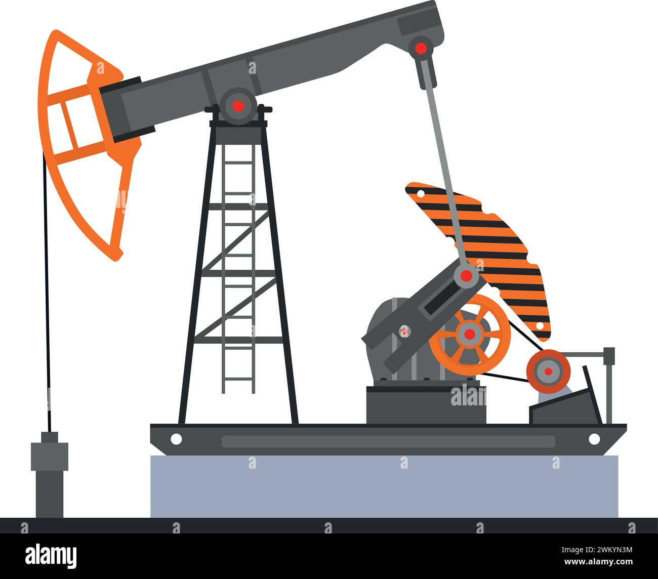 Oil gas processing platform Stock Vector Images - Alamy
