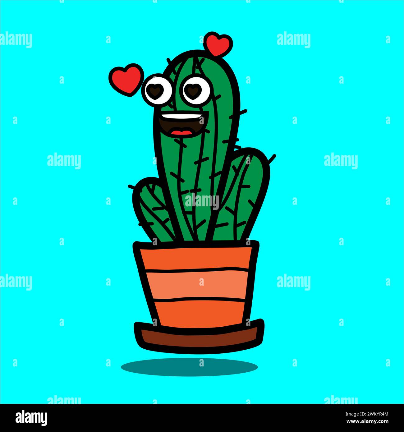 Illustration cactus concept hi-res stock photography and images - Alamy