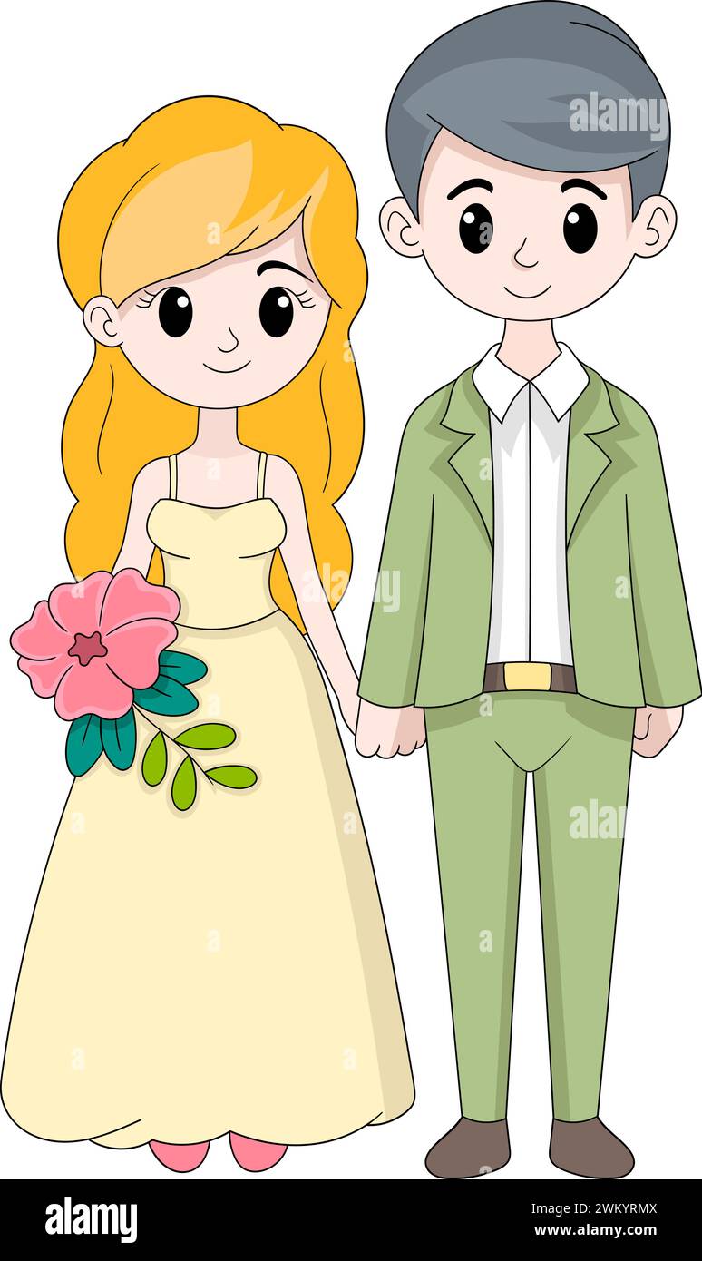 a young couple who just got married, the handsome and the beautiful on ...