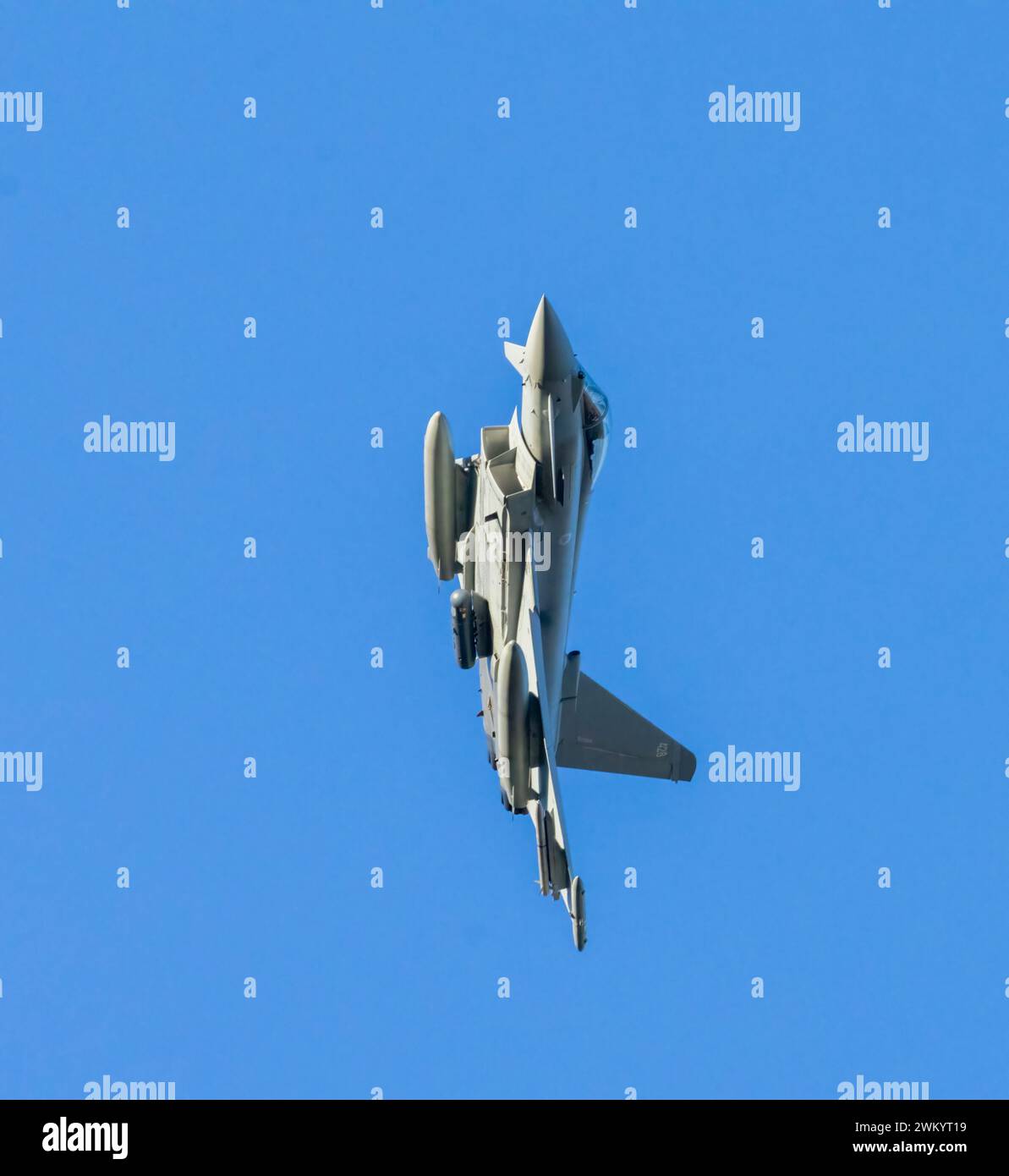 Royal airforce typhoon military plane in flight Stock Photo - Alamy