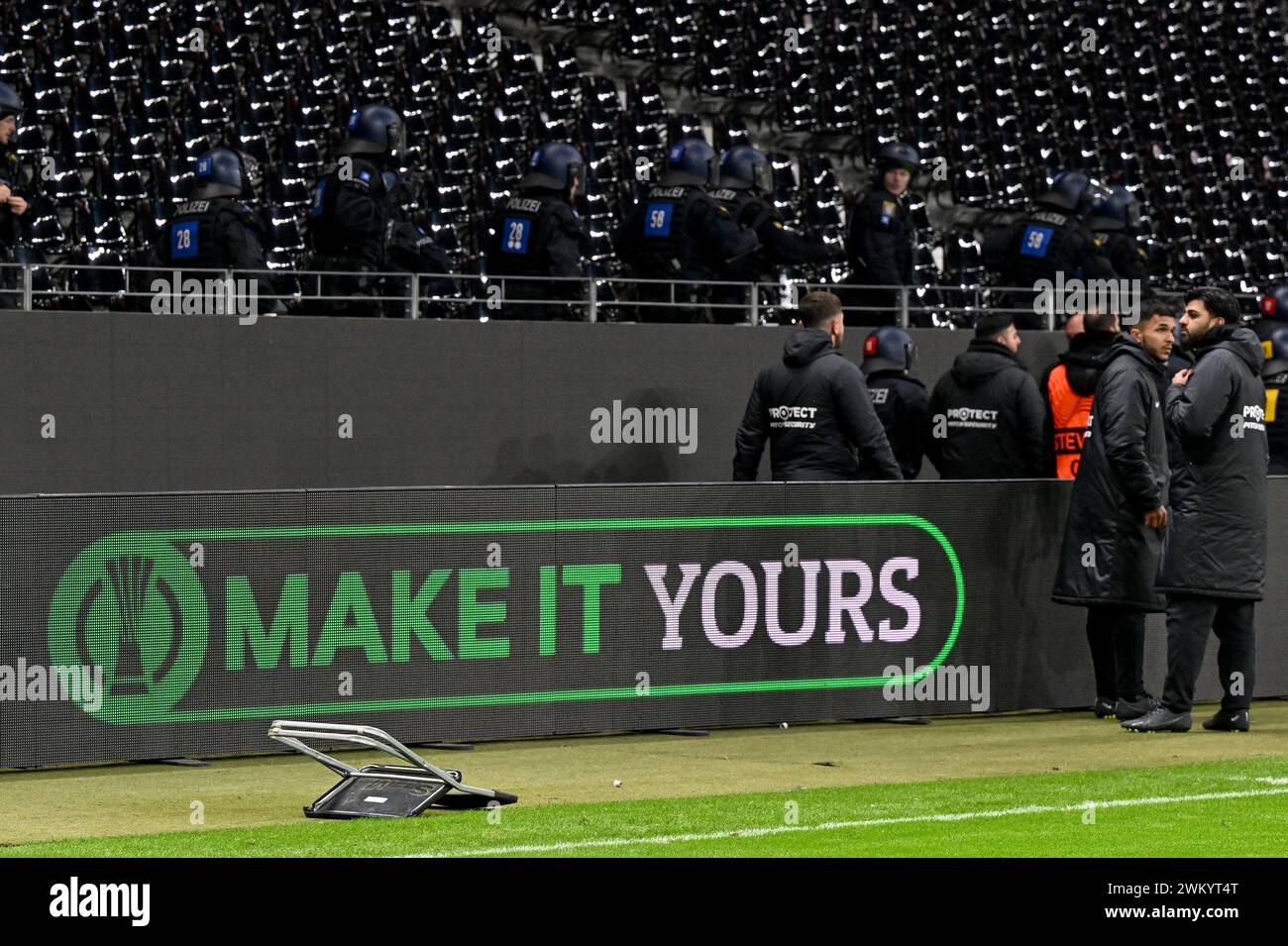 Frankfurt Am Main, Germany. 23rd Feb, 2024. hooligans of Frankfurt ...