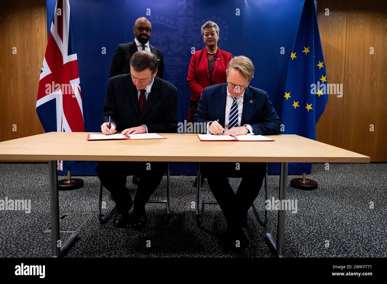 (front, left to right) Director General of Border Force Phil Douglas ...