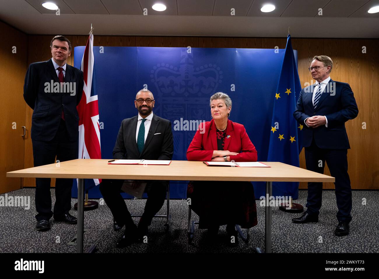 (left to right) Director General of Border Force Phil Douglas, Home ...
