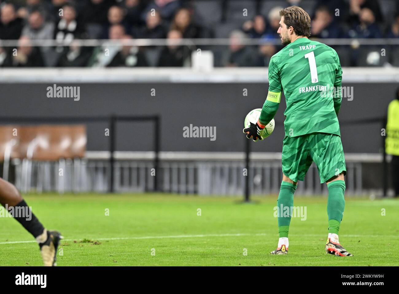 goalkeeper Kevin Trapp (1) of Frankfurt pictured during the Uefa ...