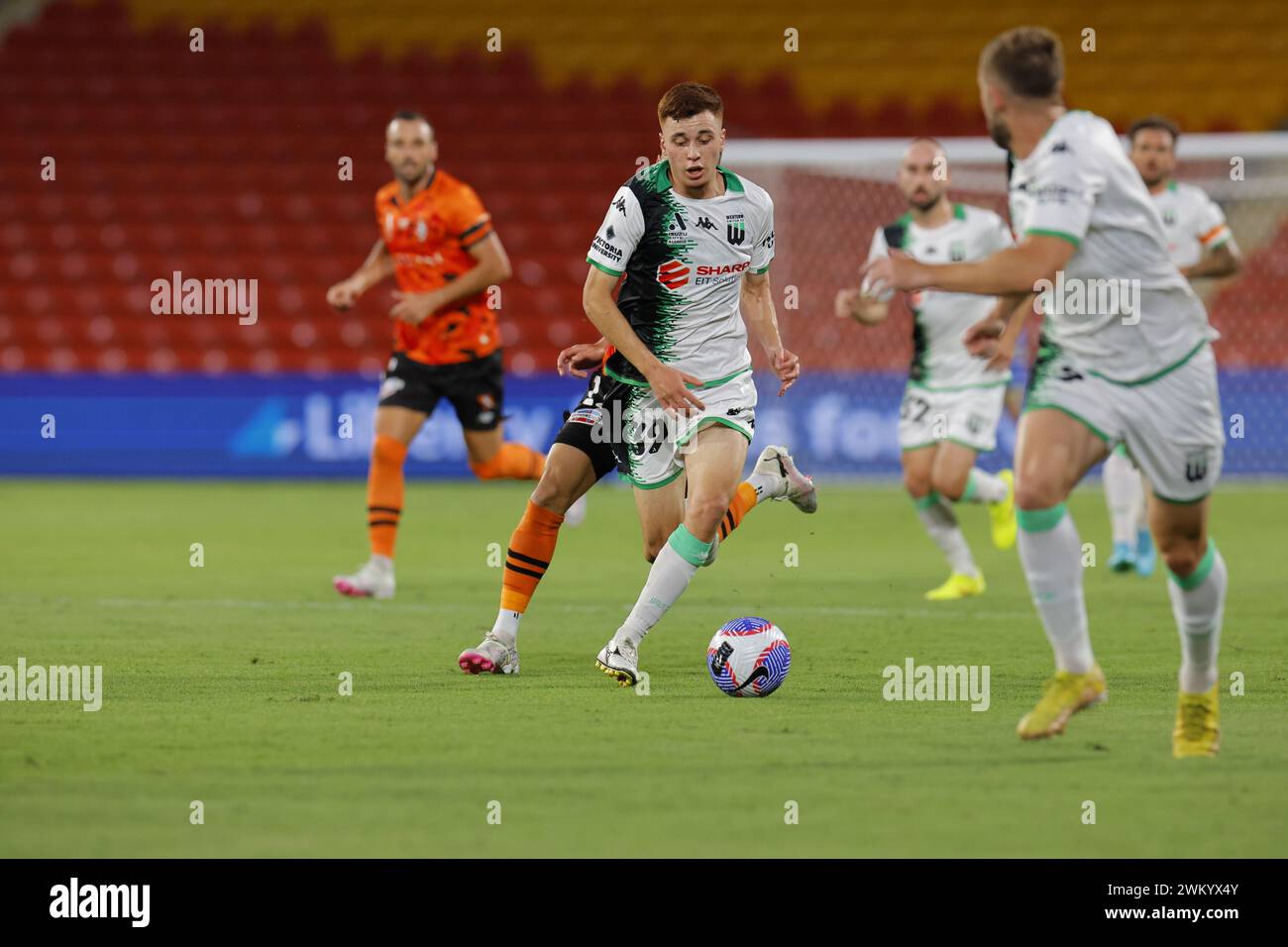 Brisbane, Australia. 23rd Feb 2024. Matthew Grimaldi (39 Western United ...