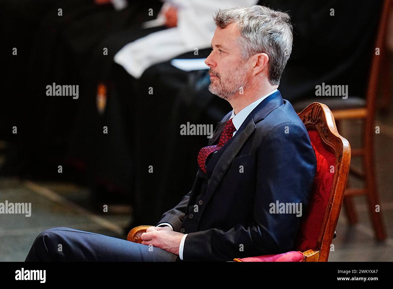 Denmarks King Frederik X attends a peace service on the occasion of the ...