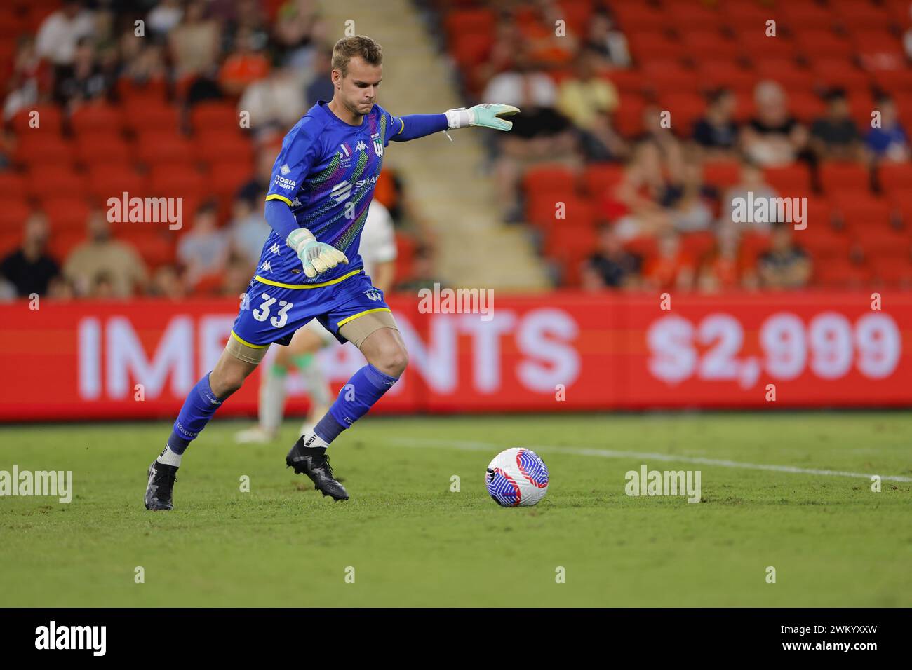 Brisbane, Australia. 23rd Feb 2024. Matthew Sutton (33 Western United FC) in action during the ...