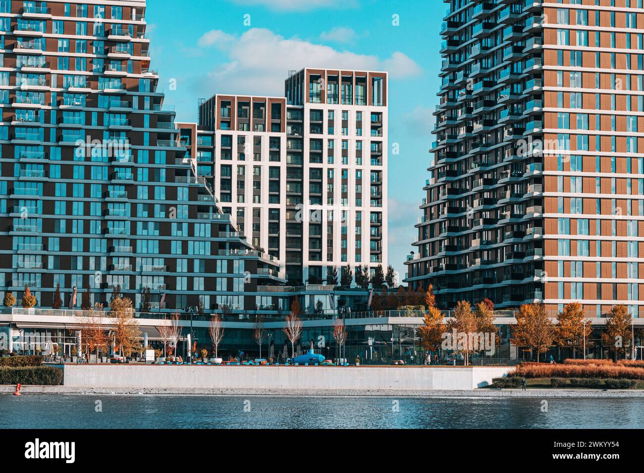 29 November 2023, Belgrade, Serbia: Belgrade's waterfront district ...