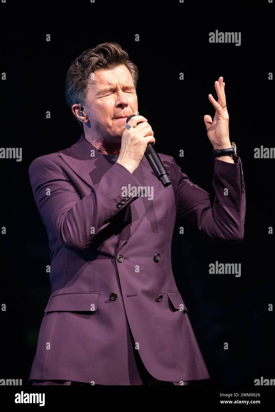 22 February 2024, Motorpoint Arena, Nottingham, UK. Event: Rick Astley ...