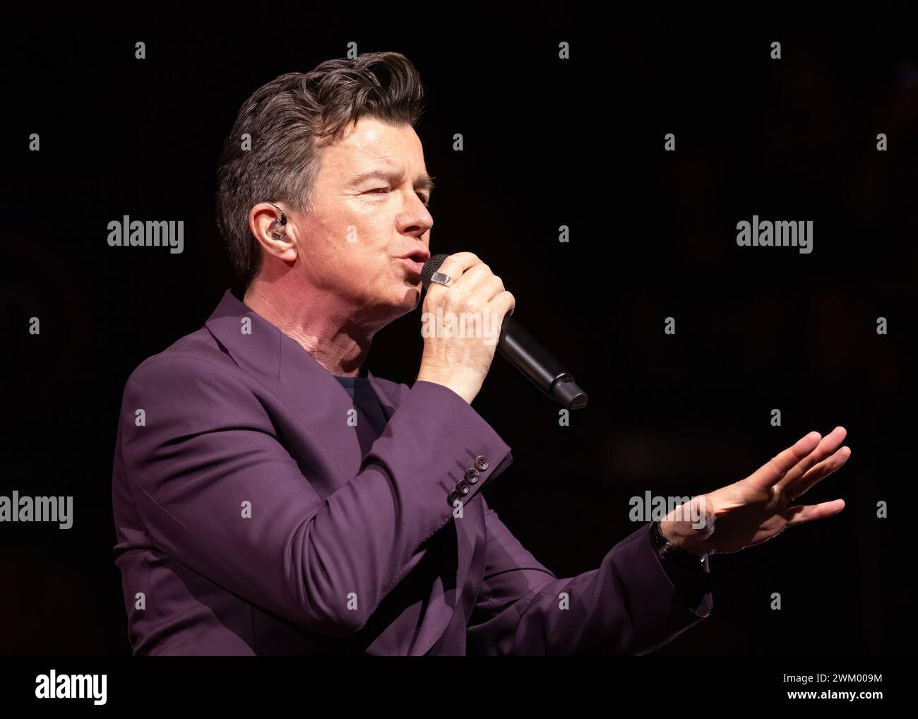 22 February 2024, Motorpoint Arena, Nottingham, UK. Event: Rick Astley ...