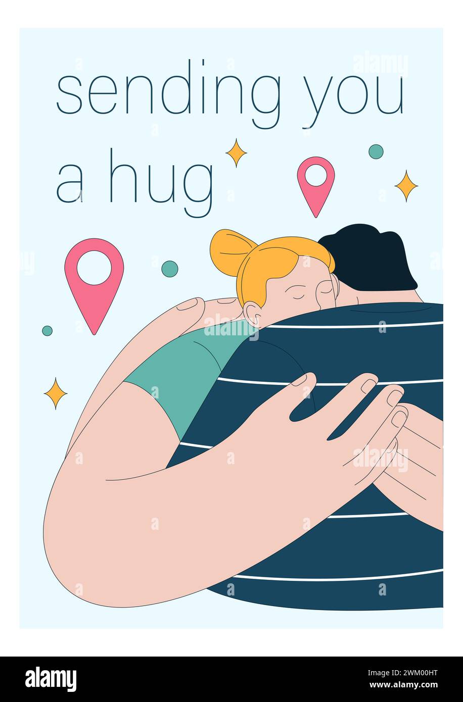 Get well soon card. Positive and motivational poster with greeting ...