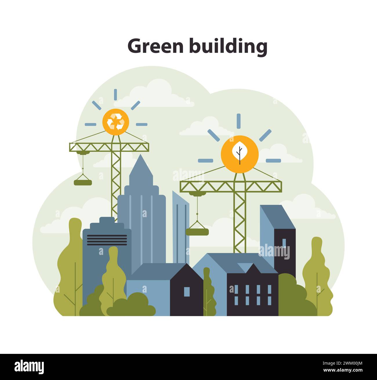 Sustainable structures Stock Vector Images - Alamy