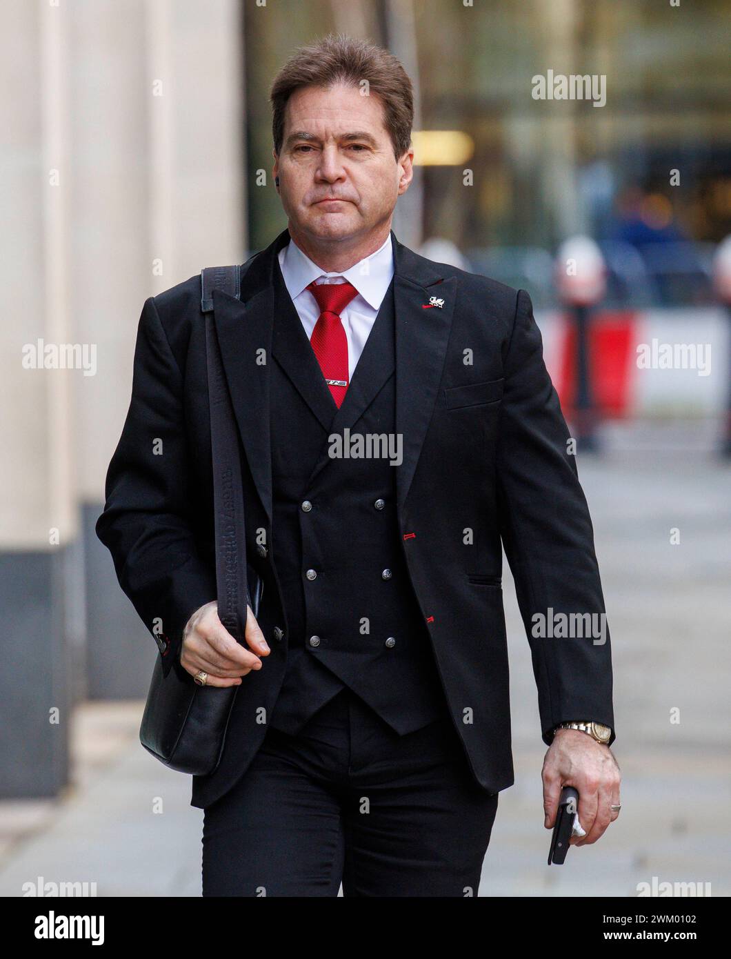 London, UK. 23rd Dec, 2024. Craig Wright arrives at the High Court ...