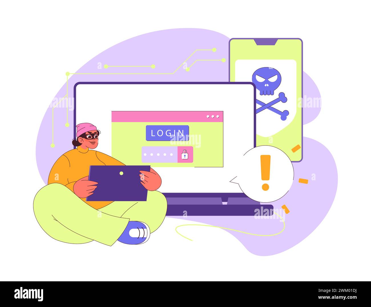 Botnet Detection Stock Vector Images Alamy