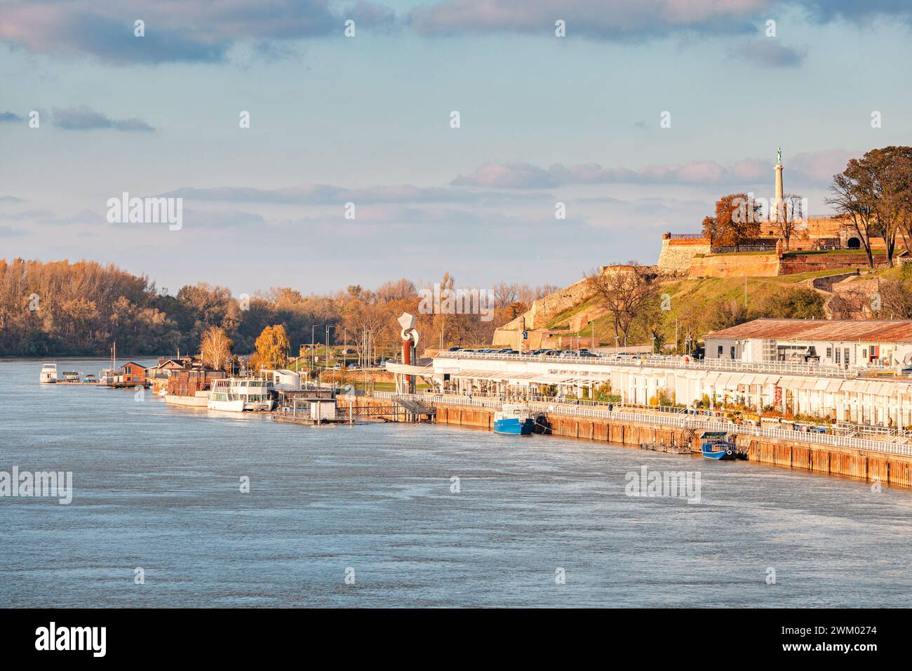 Belgrade's panoramic skyline features historic landmarks and scenic ...