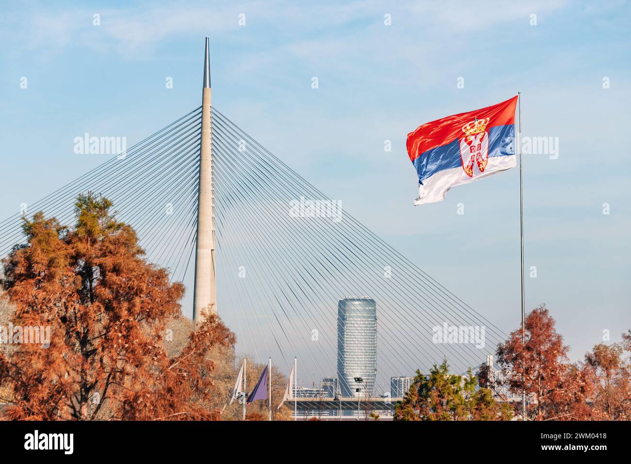 Ada Bridge: A modern marvel of engineering in Belgrade, Serbia ...