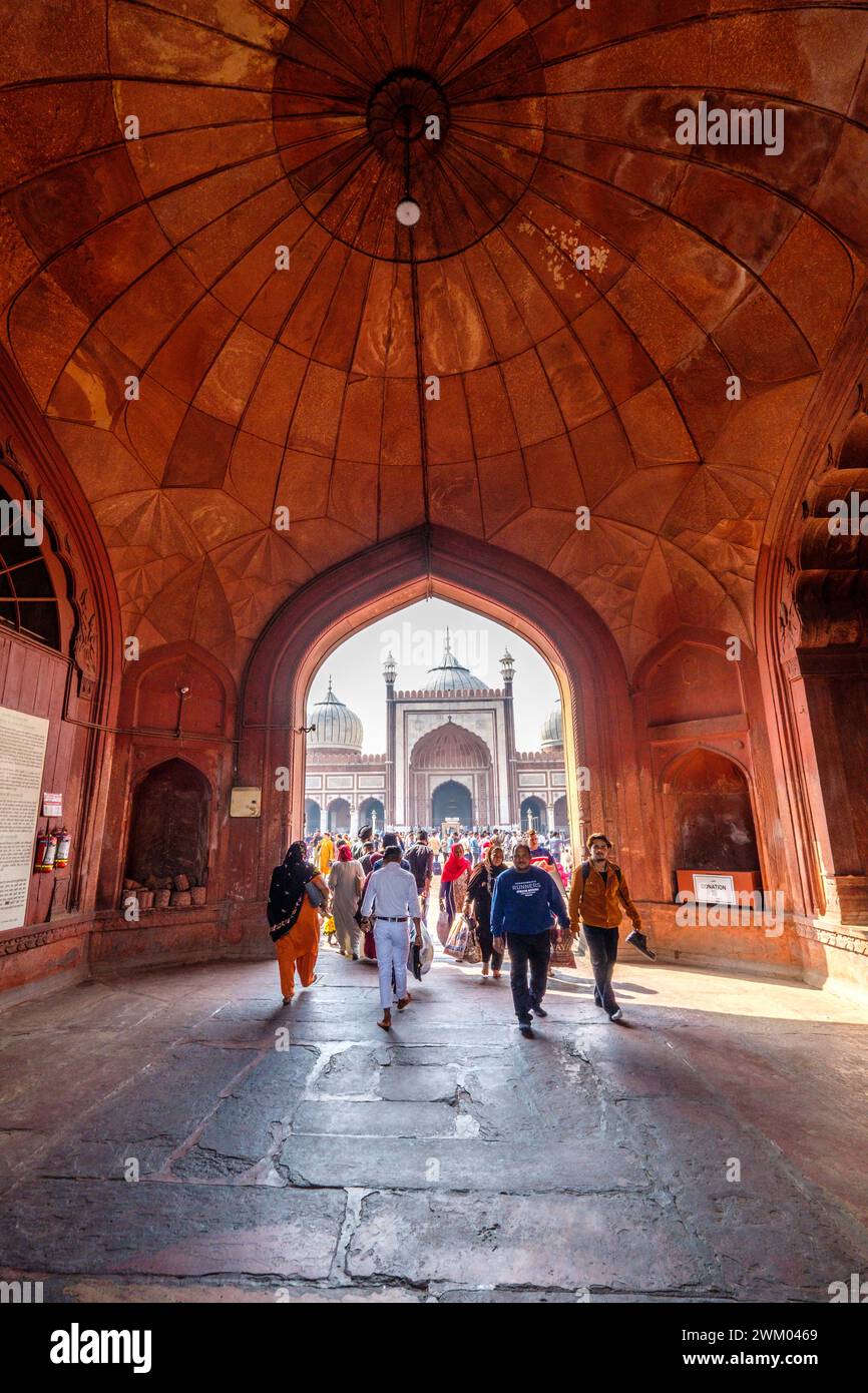 The Entrance Of The Jama Masjid Mosque In Delhi Indias Largest Mosque