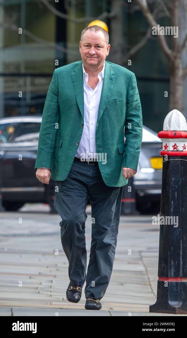 London, England, UK. 23rd Feb, 2024. MIKE ASHLEY, The Frasers Group ...