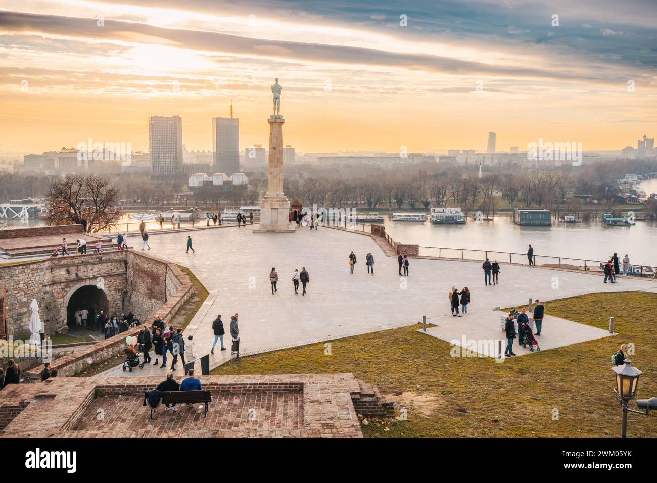 02 December 2023, Belgrade, Serbia: iconic Kalemegdan: A symbol of ...