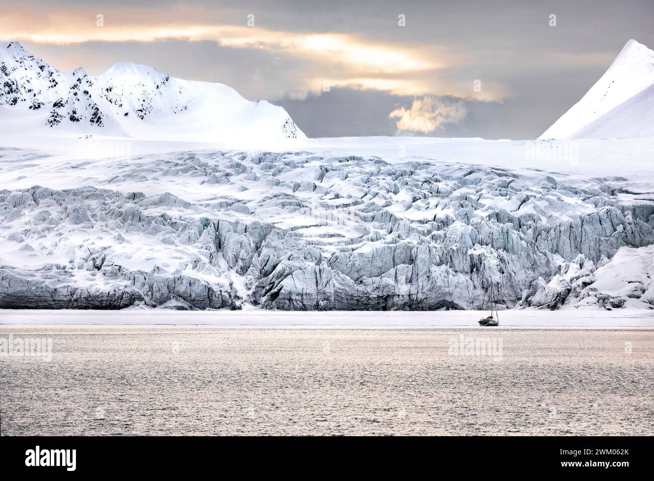 Landscape of Svalbard in Norway, also known as Spitsbergen. This ...