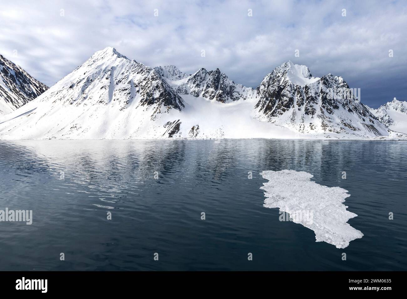 Landscape of Svalbard in Norway, also known as Spitsbergen. This ...