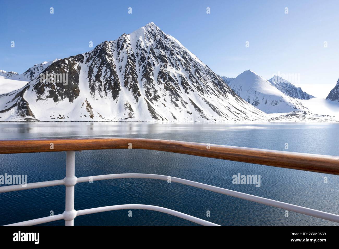Landscape of Svalbard in Norway, also known as Spitsbergen. This ...