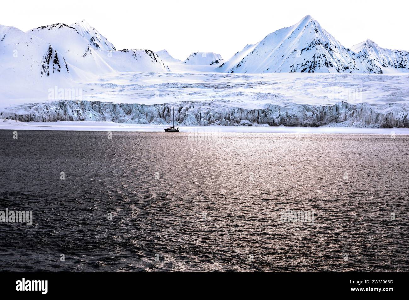 Landscape of Svalbard in Norway, also known as Spitsbergen. This ...