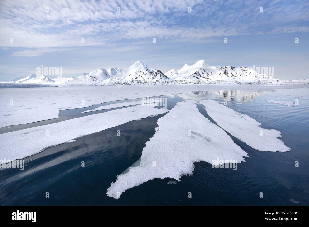 Landscape of Svalbard in Norway, also known as Spitsbergen. This ...
