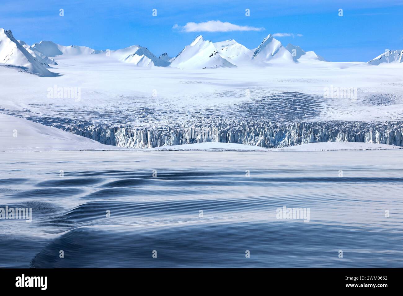 Landscape of Svalbard in Norway, also known as Spitsbergen. This ...