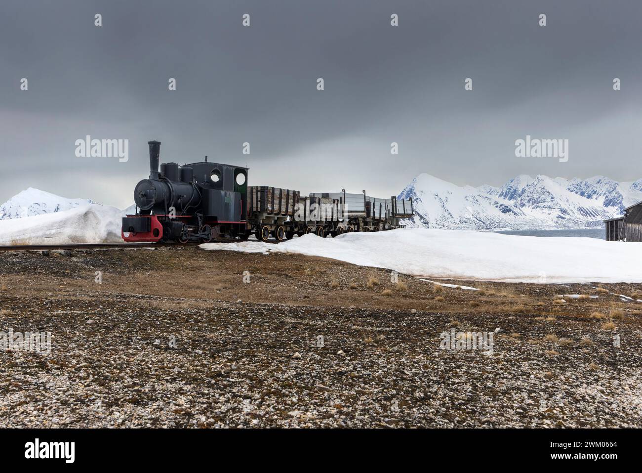 Landscape of Svalbard in Norway, also known as Spitsbergen. This ...