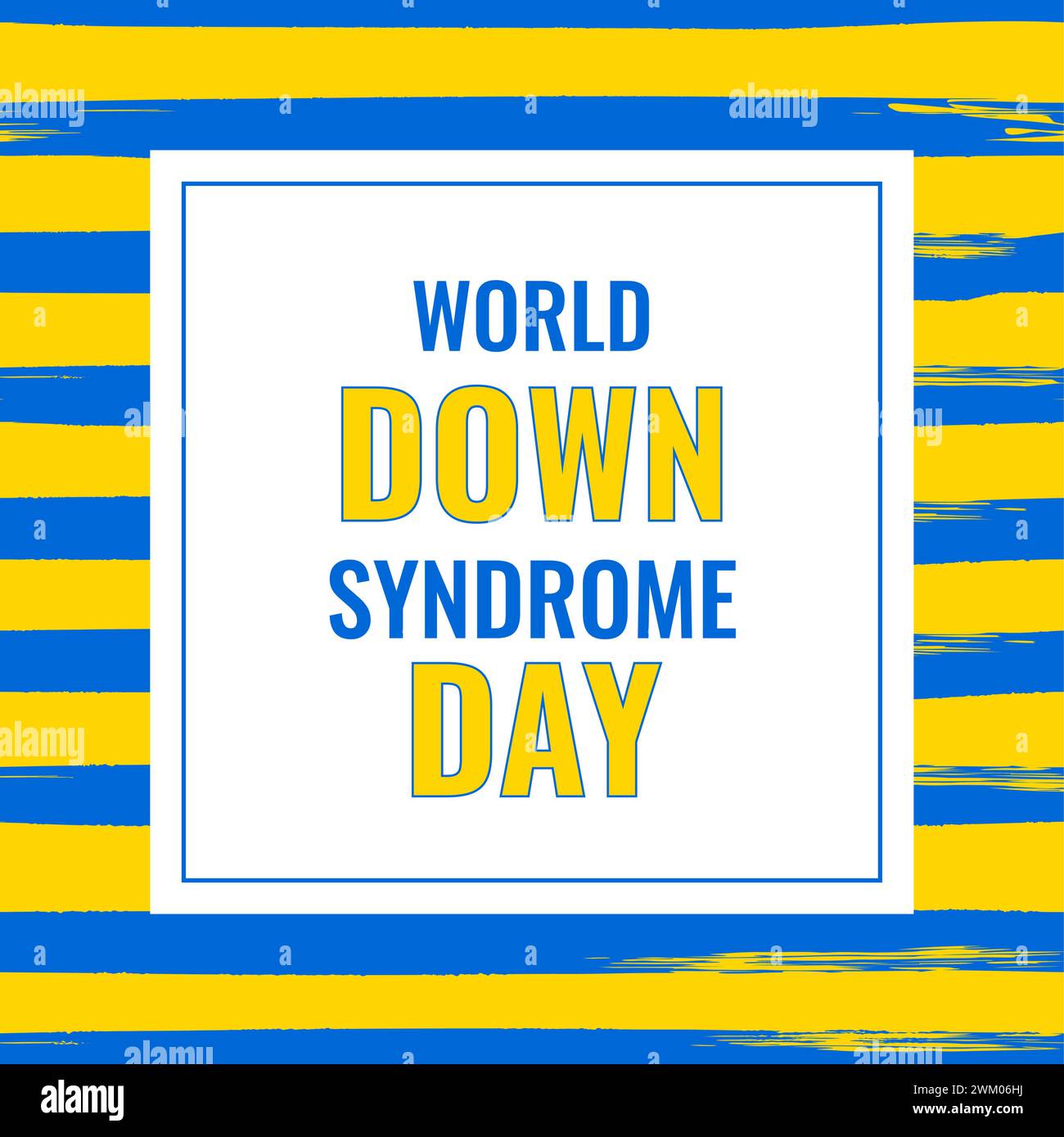 World Down Syndrome Day vector banner. Awareness Day Stock Vector Image ...