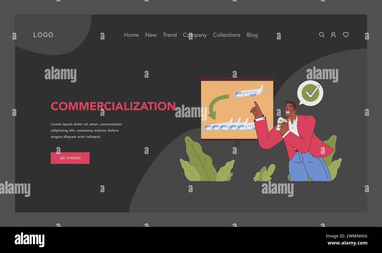 Innovation cycle. Generation of a creative idea or business solution. Start up or new project ...