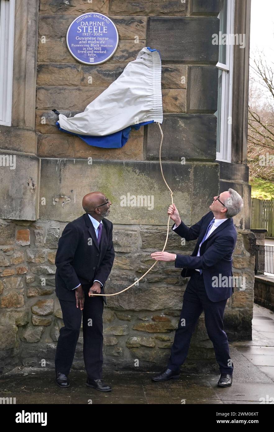 Daphne Steele's son Robert (left) with Arts and Heritage Minister Lord ...