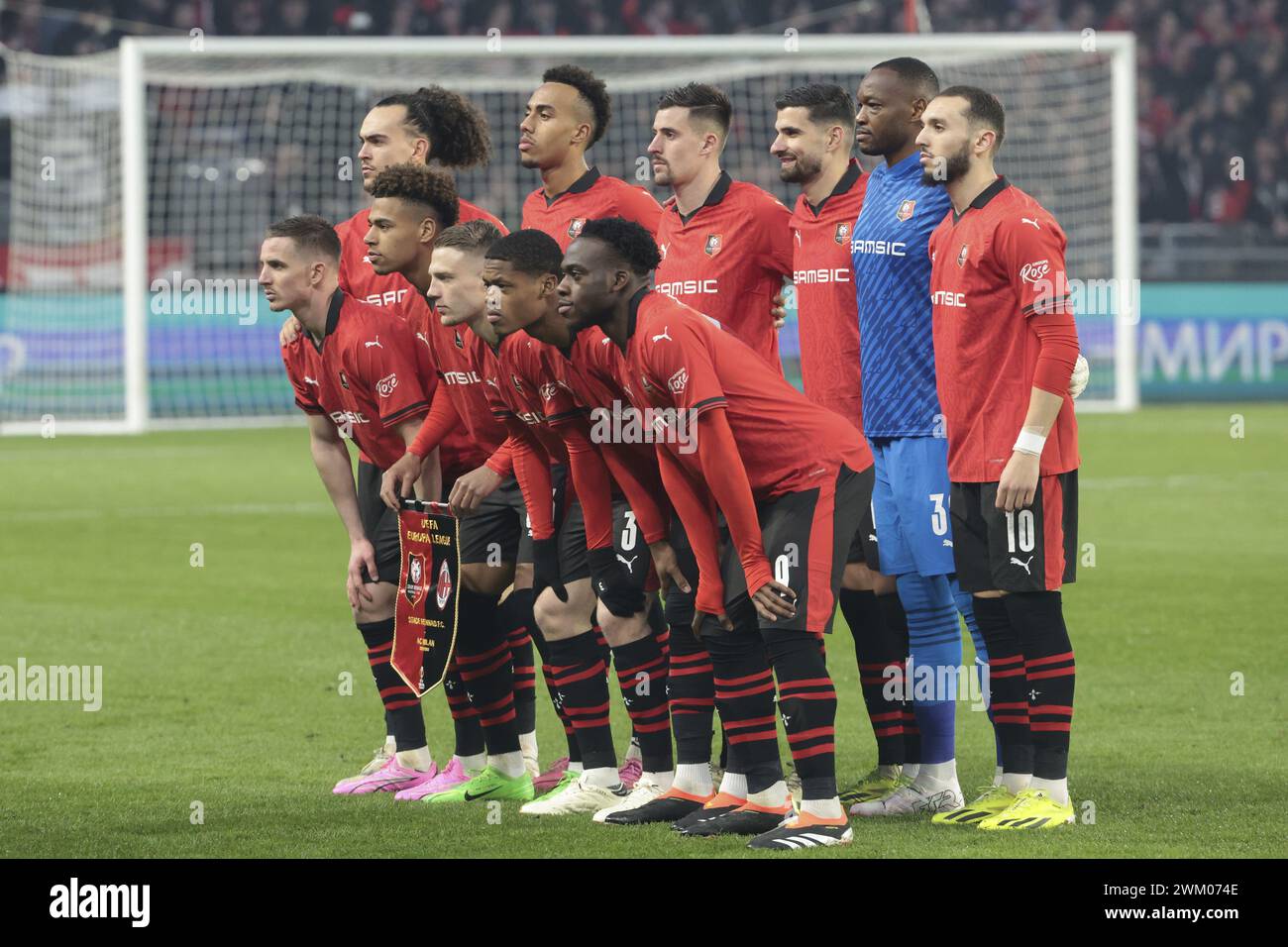 Team Stade Rennais poses during the UEFA Europa League, Play-off 2nd ...