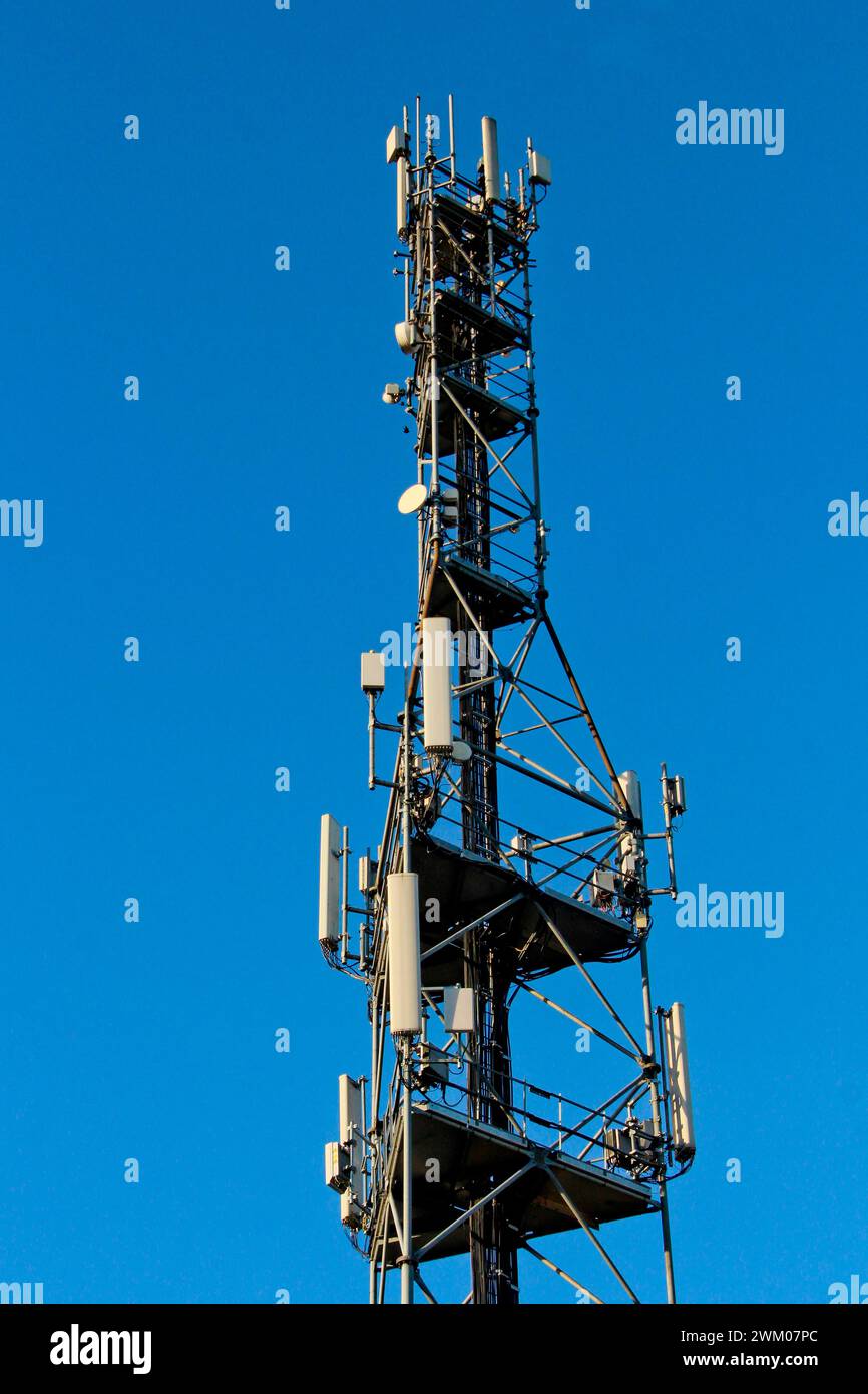 Telephone tower, Sarthe, France Stock Photo - Alamy